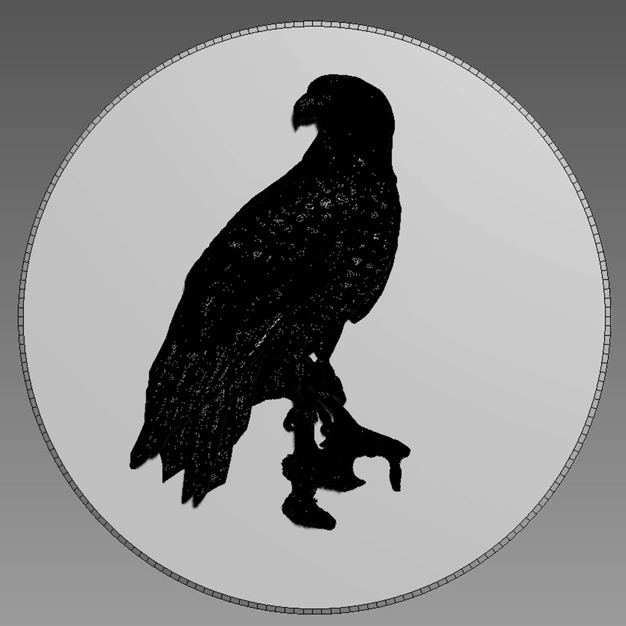 Eagle Bas-Relief 3D Model by 3DRelief