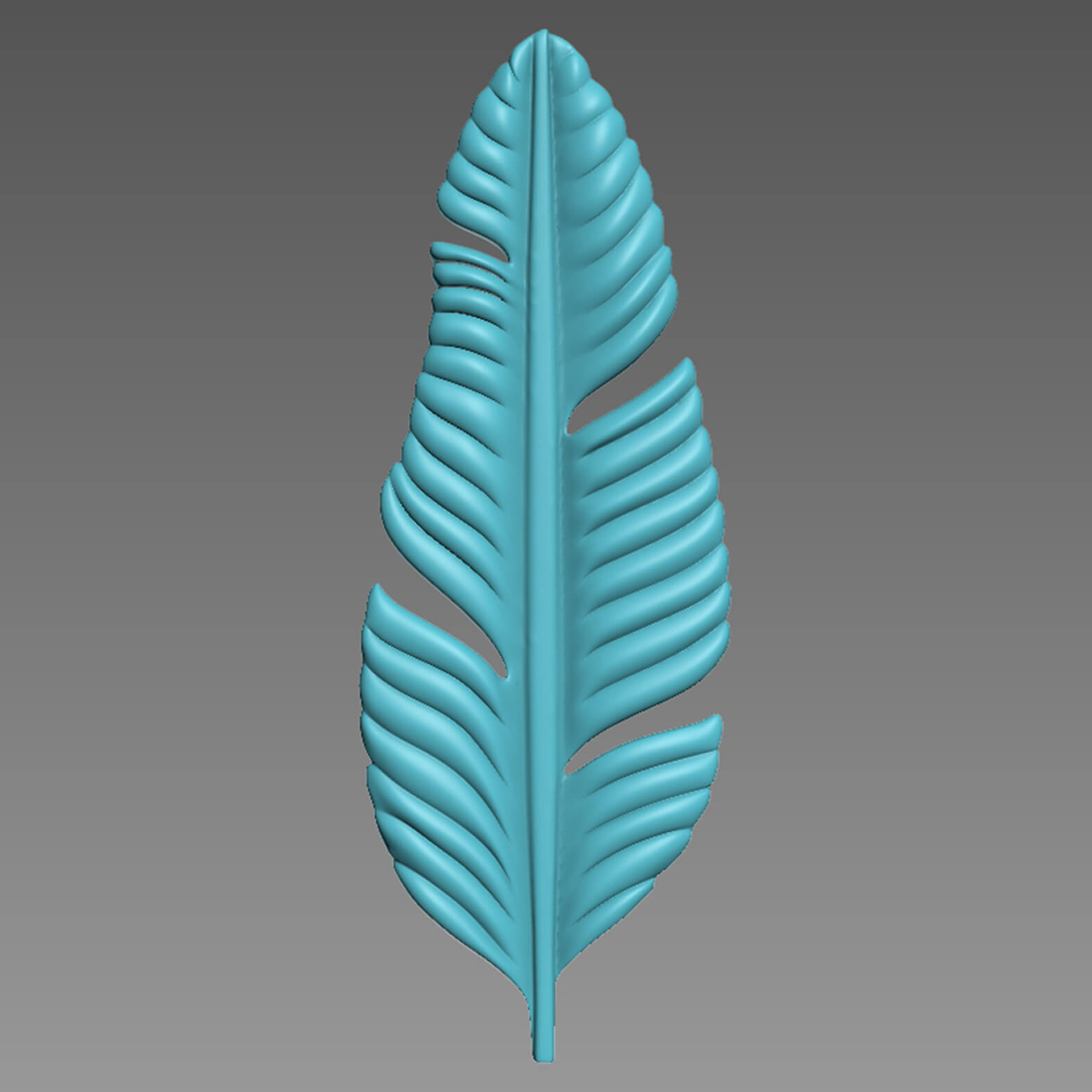 Feather 3D Print by 3DRelief