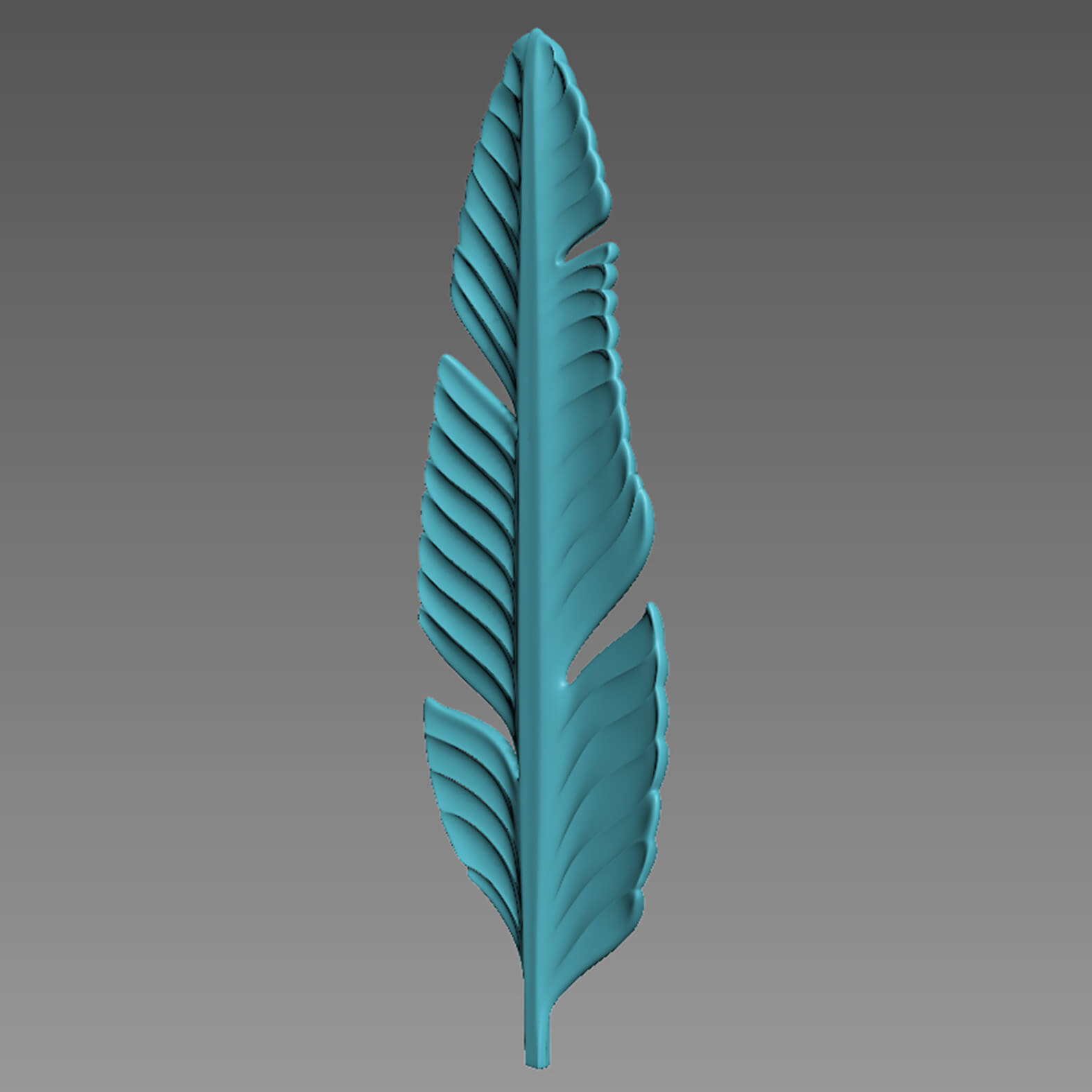 Feather 3D Print by 3DRelief
