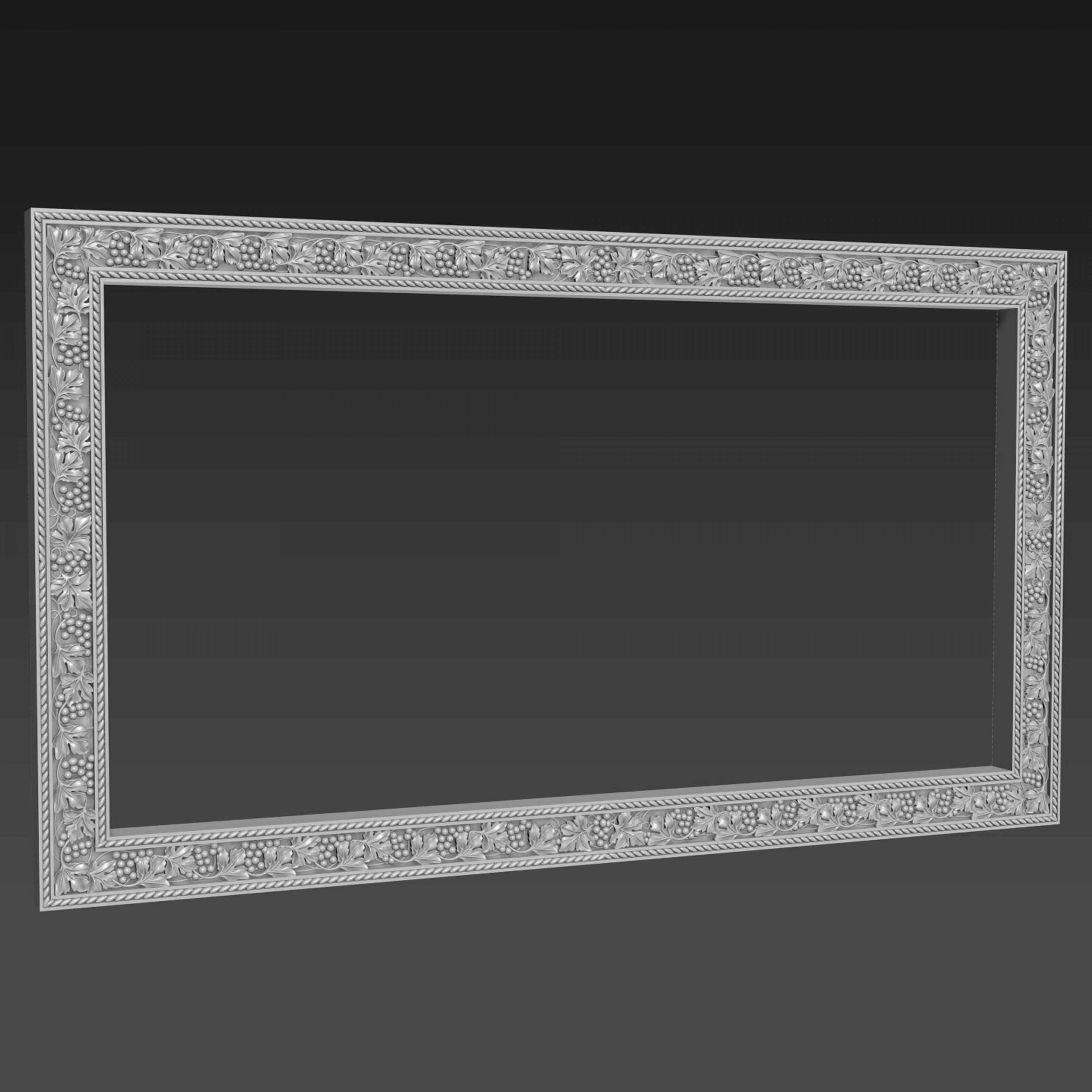 Frame Picture Mirror Religion - 3D Model by 3DRelief