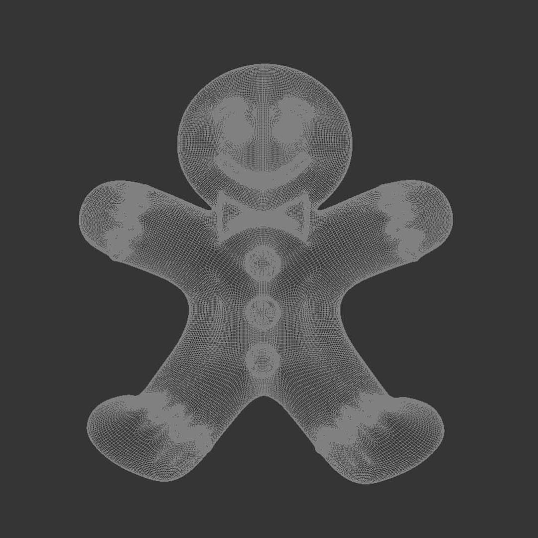 Gingerbread Man - 3D Print Model by 3DRelief