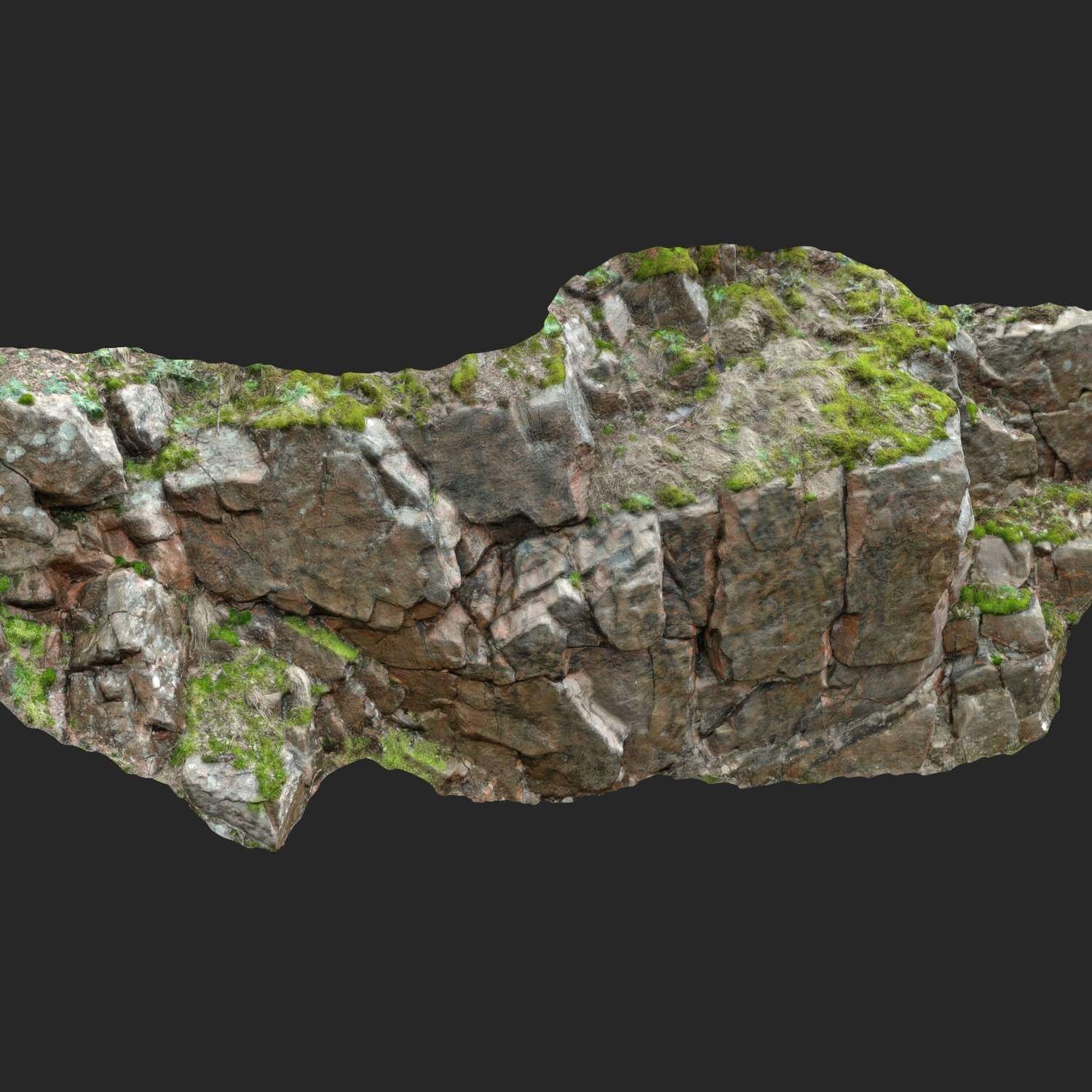 Cliff Face (Scan N) - 3D Model by 3drille