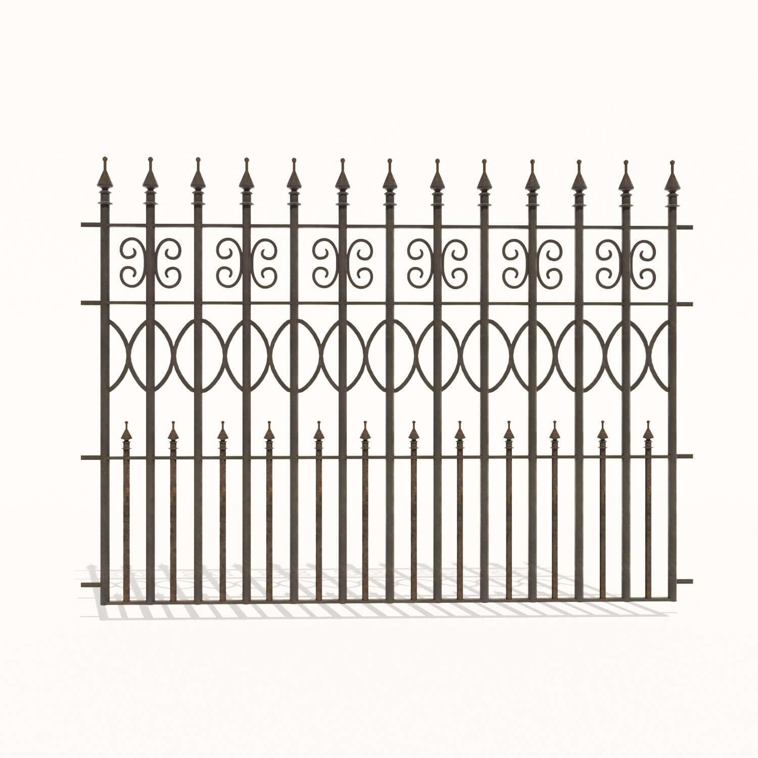 Cast Iron Fence Pack - 3D Model by 3drille