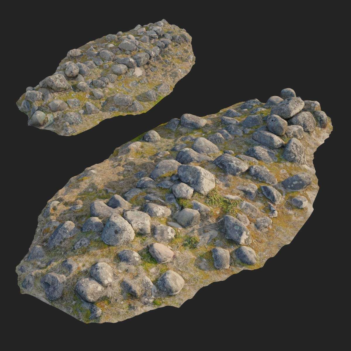 Ground Stones (Scan A) - 3D Model by 3drille