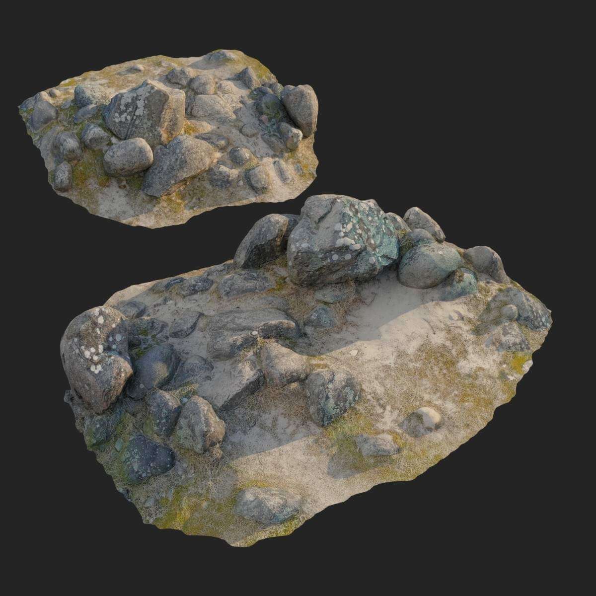 Ground Stones (Scan B) - 3D Model by 3drille