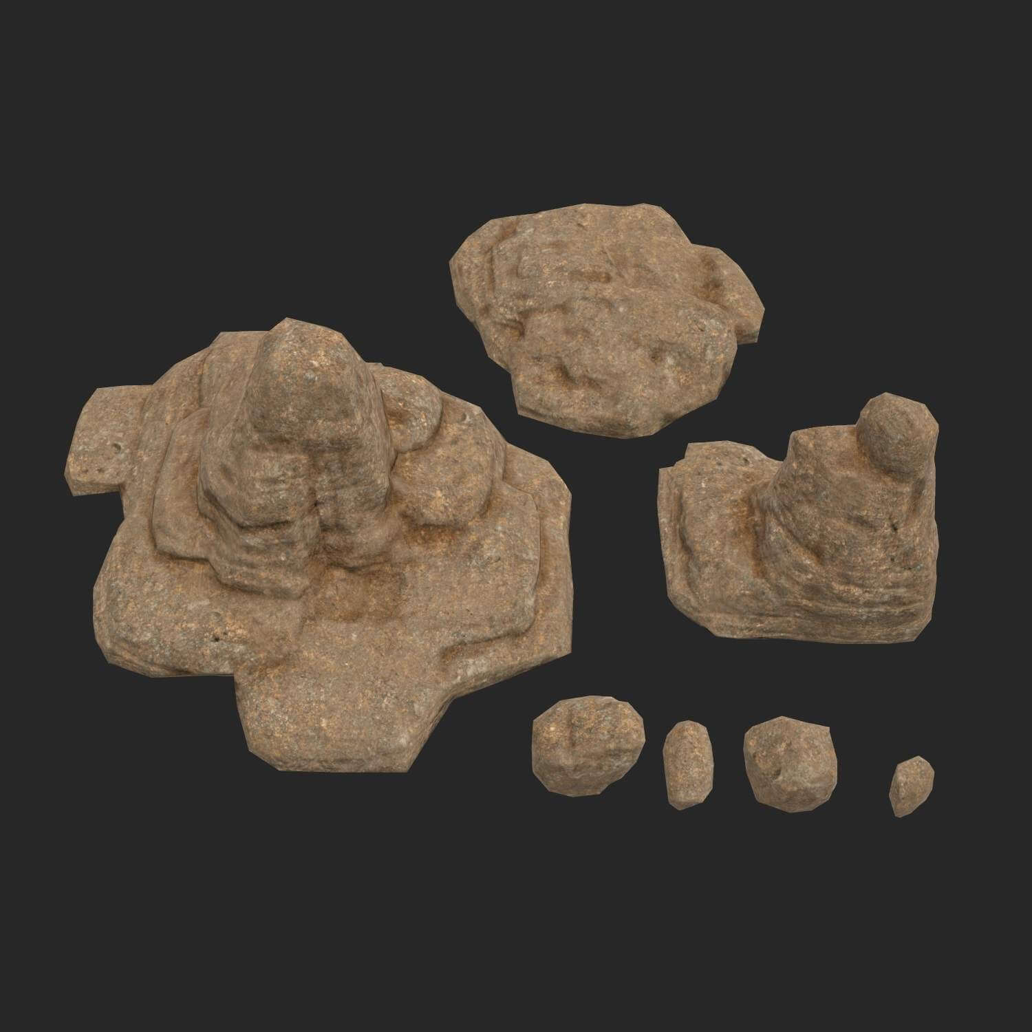 Sandstone Kit - 3D Model by 3drille