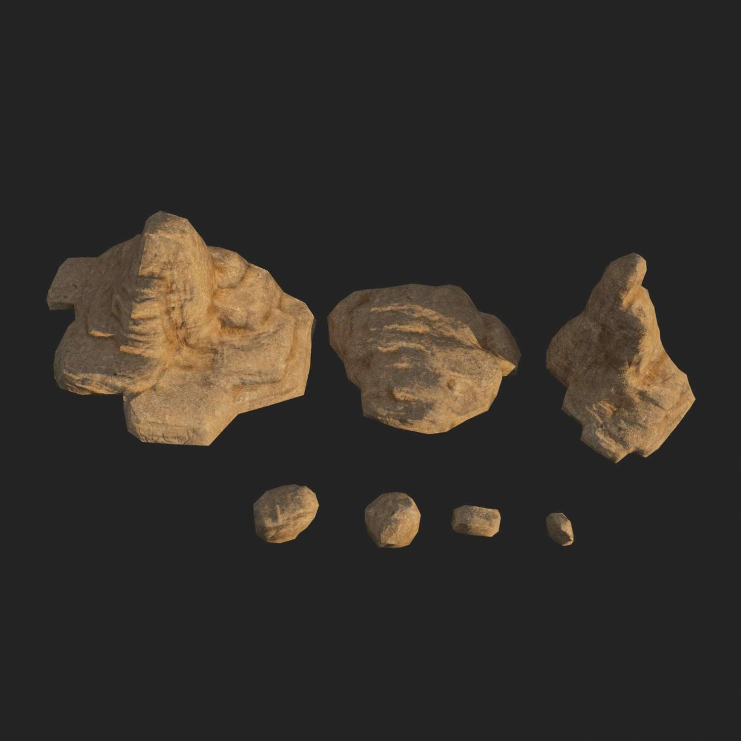 Sandstone Kit - 3D Model by 3drille