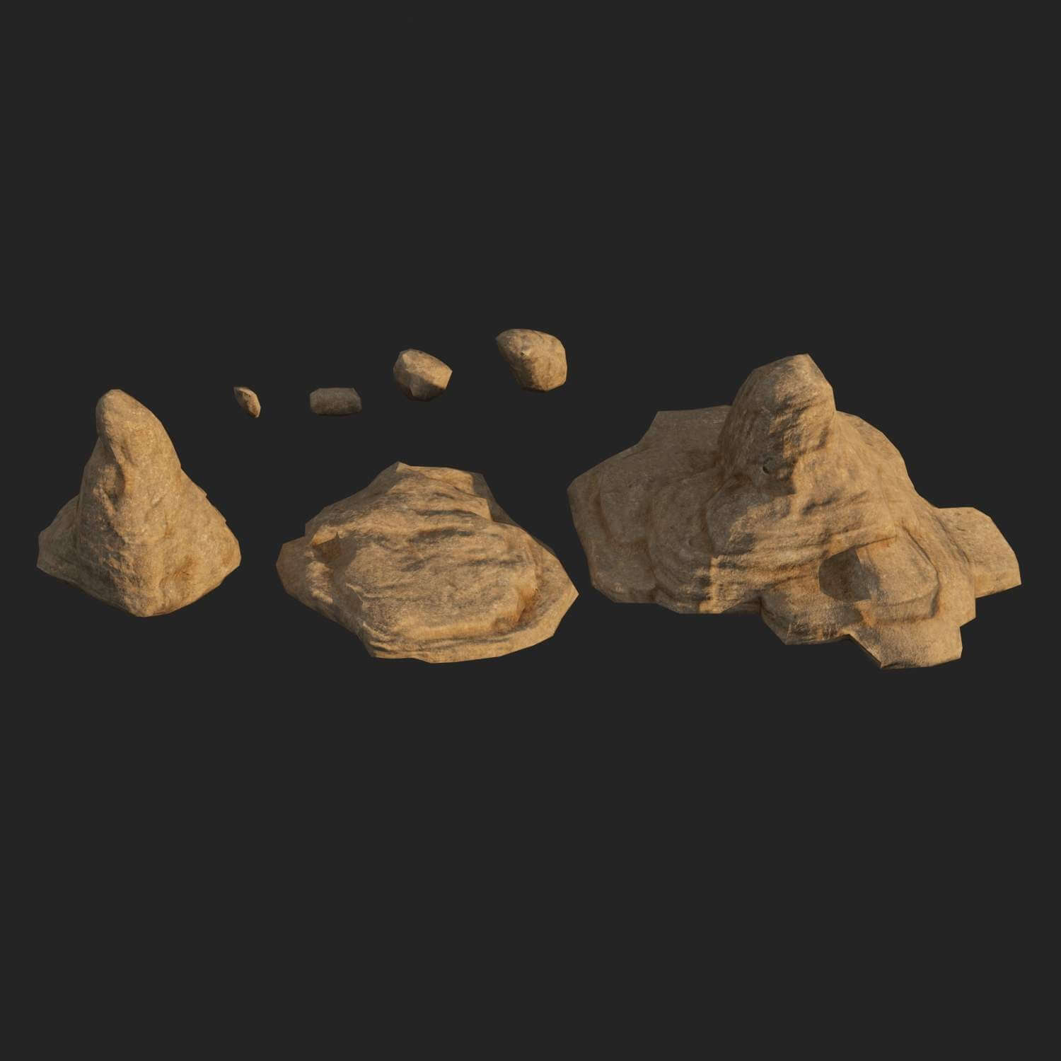 Sandstone Kit - 3D Model by 3drille