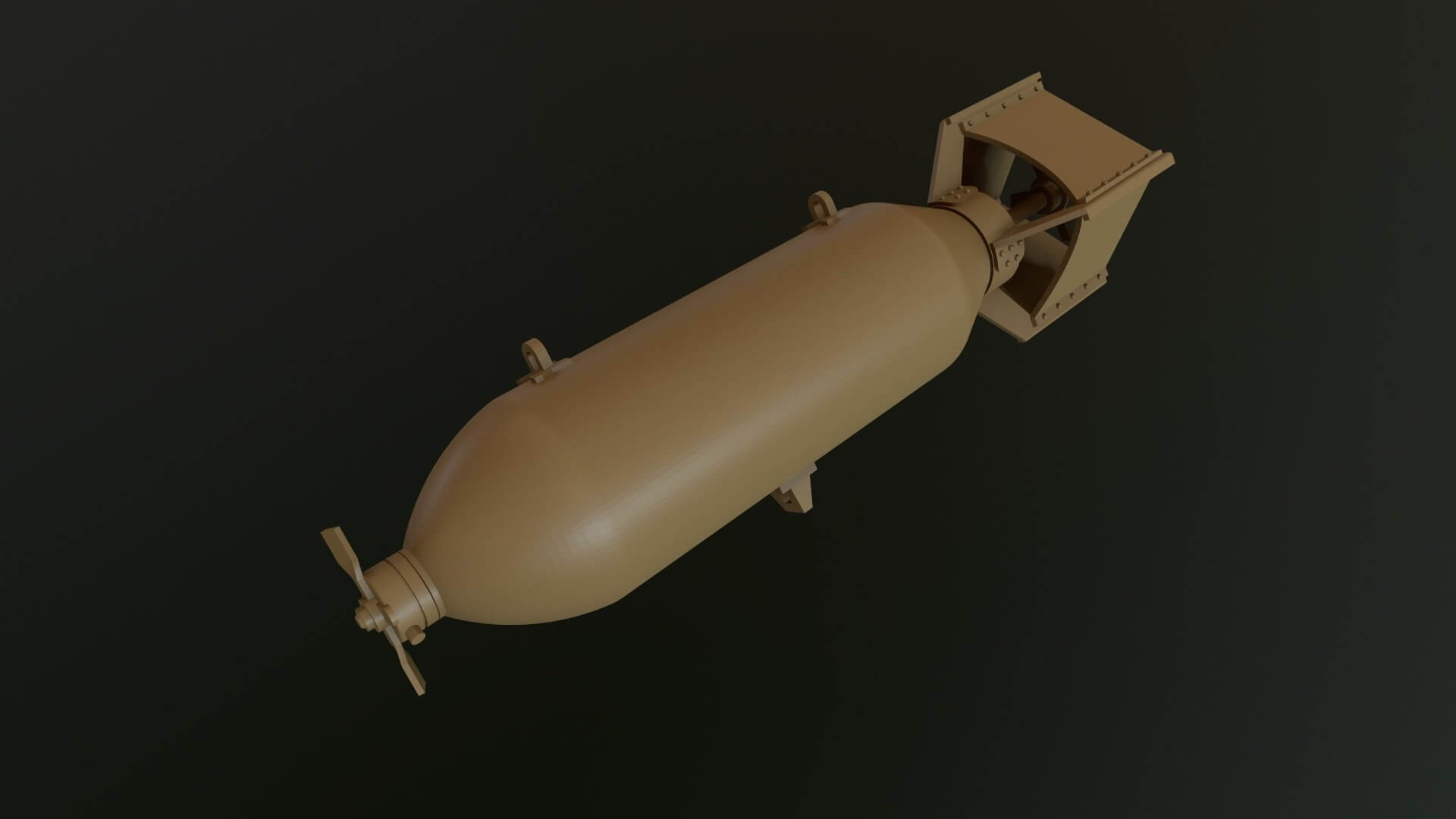 US Bomb AN-M30A1 100lb, AN-M64A1 500lb, AN-M65A1 1000lb (1/24) 3D Print ...