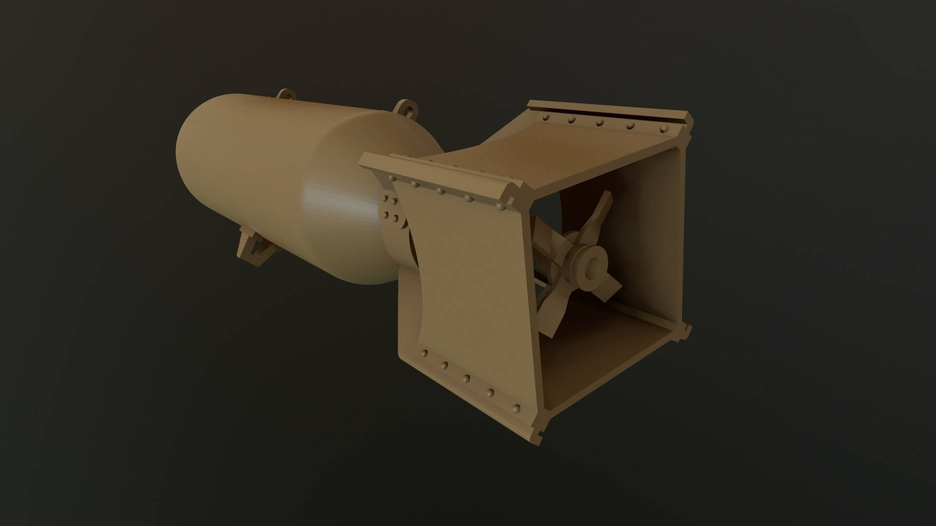 US Bomb AN-M30A1 100lb, AN-M64A1 500lb, AN-M65A1 1000lb (1/24) 3D Model ...