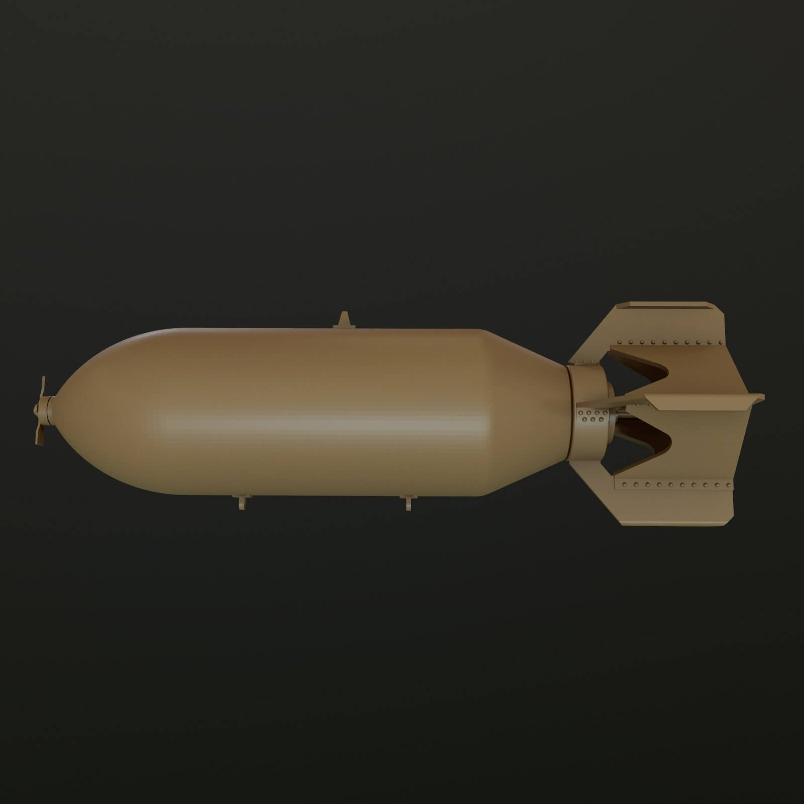 US Bomb AN-M30A1 100lb, AN-M64A1 500lb, AN-M65A1 1000lb (1/24) 3D Model ...