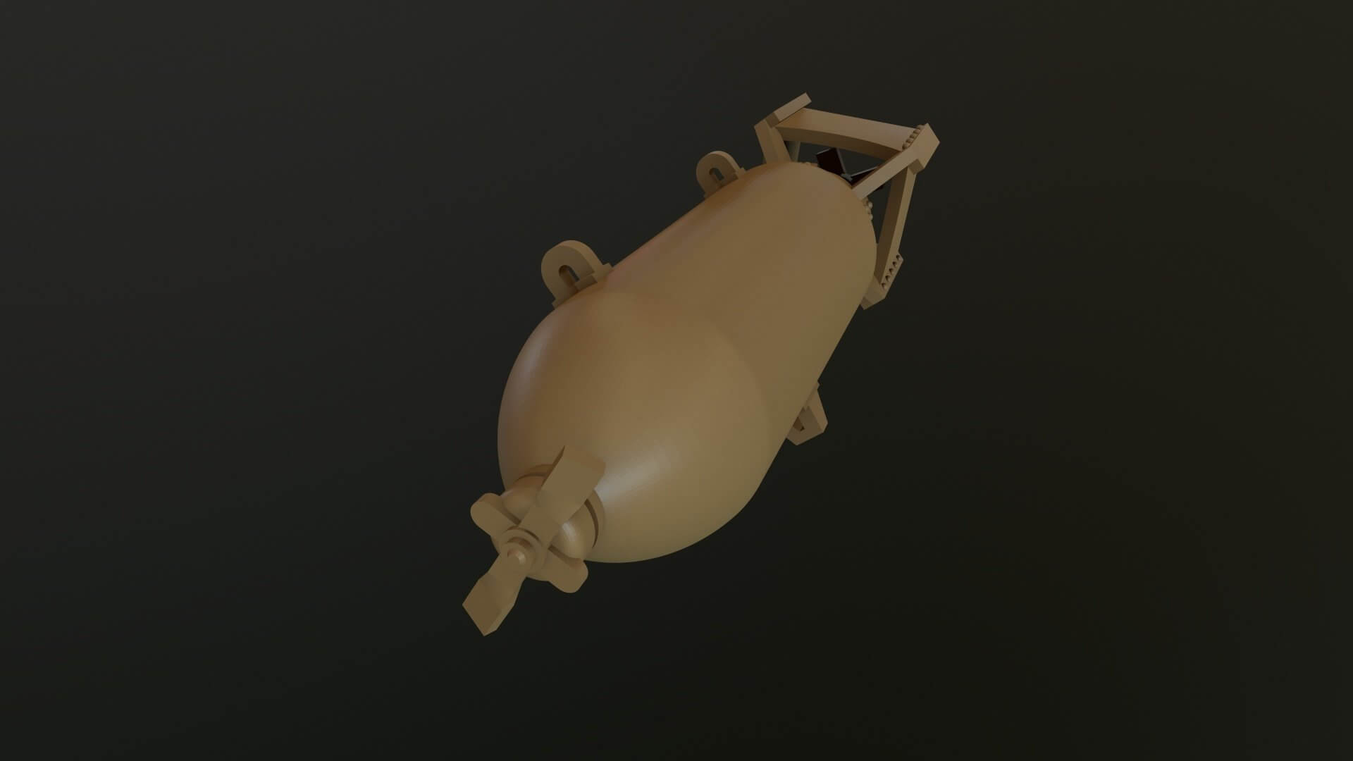 US Bomb AN-M30A1 100lb, AN-M64A1 500lb, AN-M65A1 1000lb (1/48) 3D Model ...