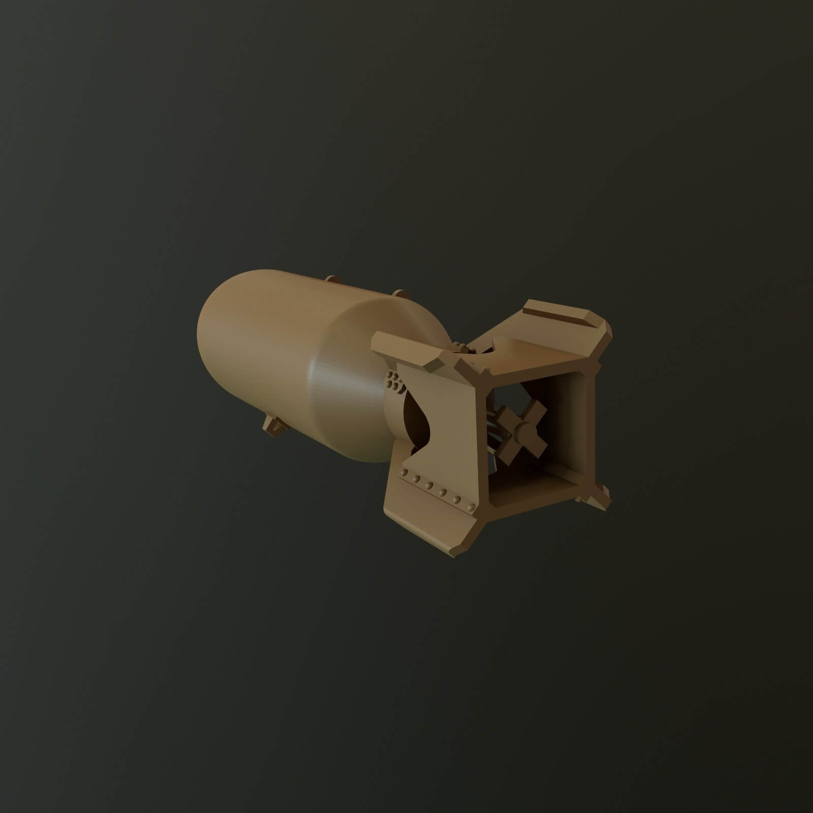 US Bomb AN-M30A1 100lb, AN-M64A1 500lb, AN-M65A1 1000lb (1/48) 3D Model ...