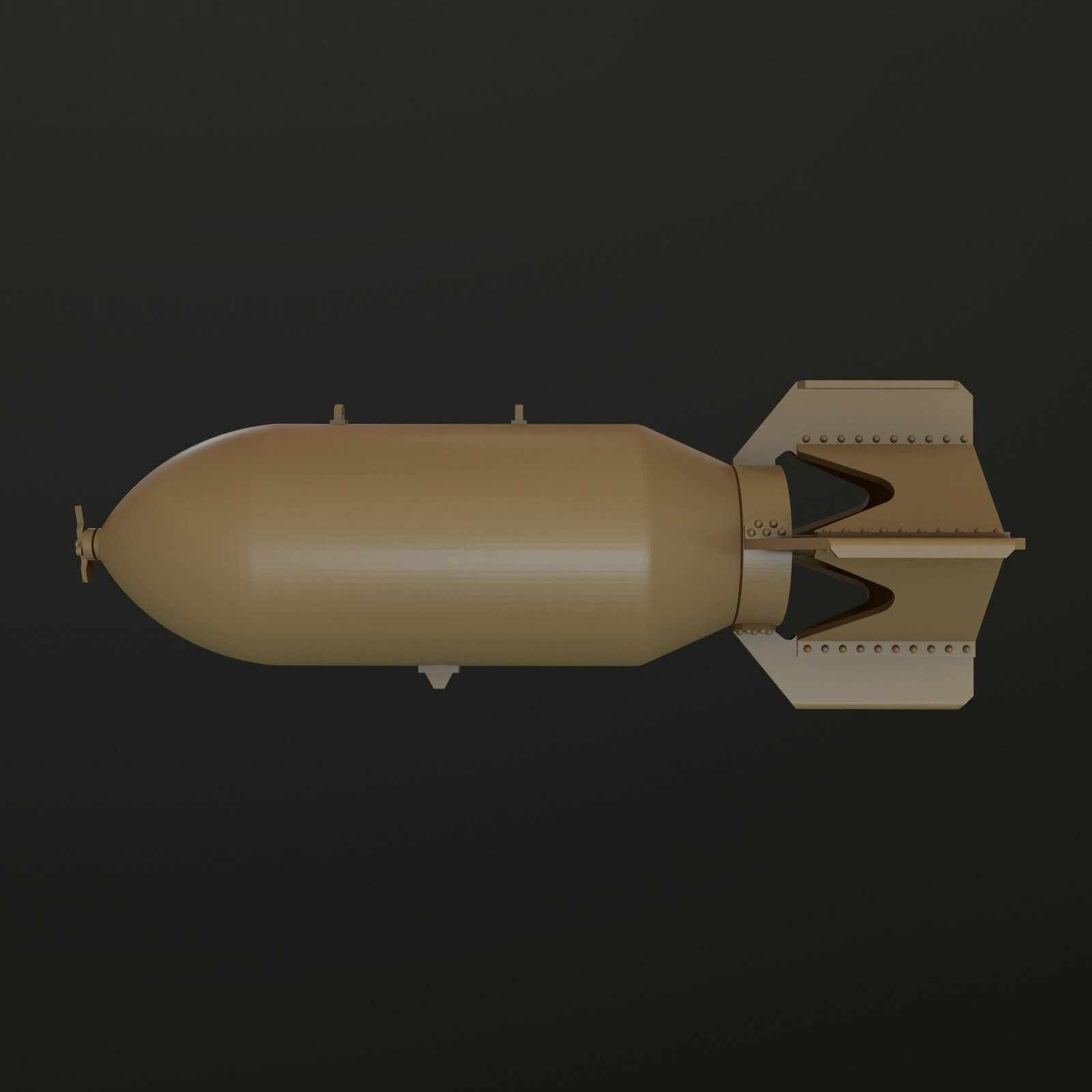 US Bomb AN-M30A1 100lb, AN-M64A1 500lb, AN-M65A1 1000lb (1/48) 3D Model ...