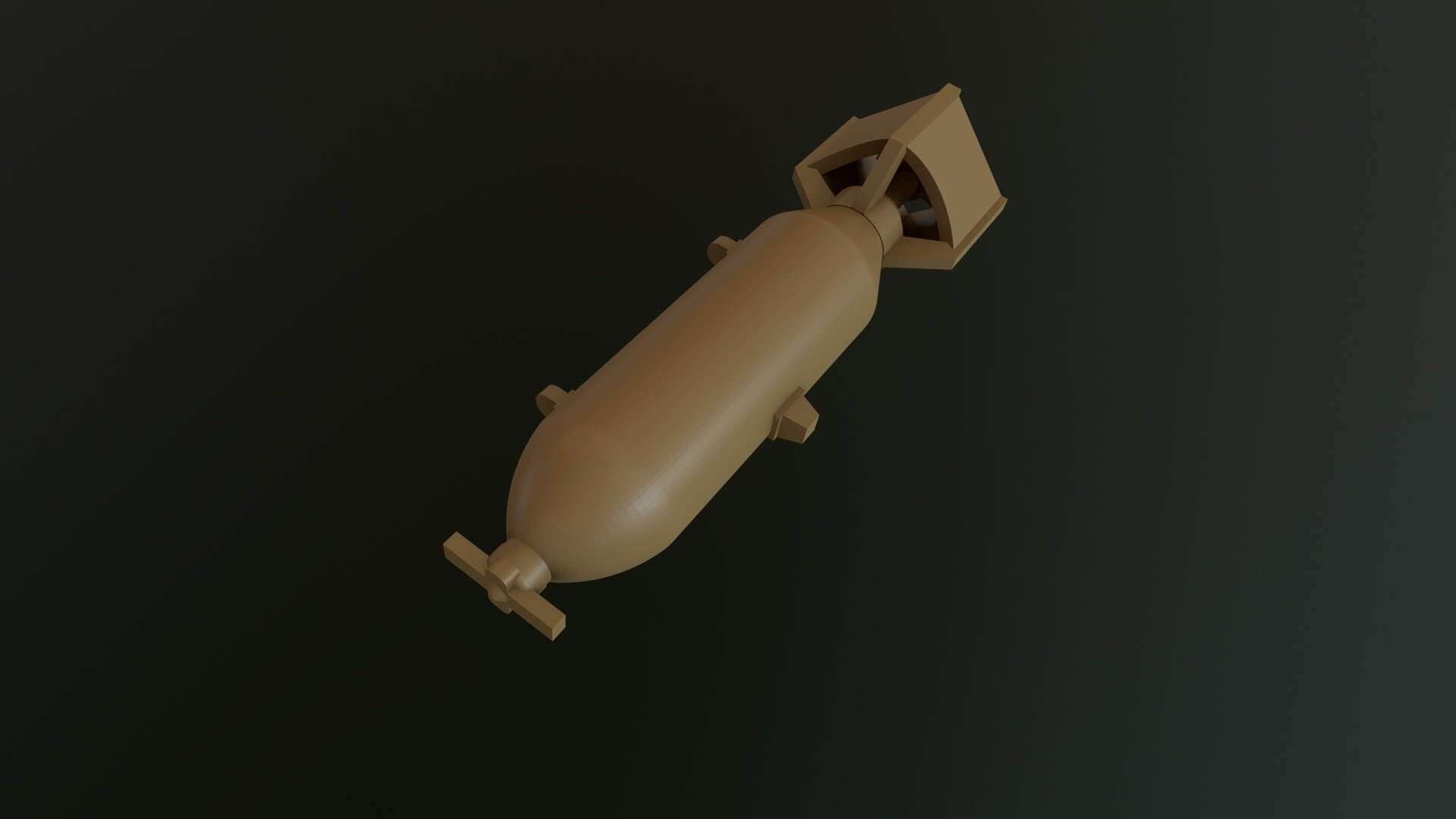 US Bomb AN-M30A1 100lb, AN-M64A1 500lb, AN-M65A1 1000lb (1/72) 3D Model ...