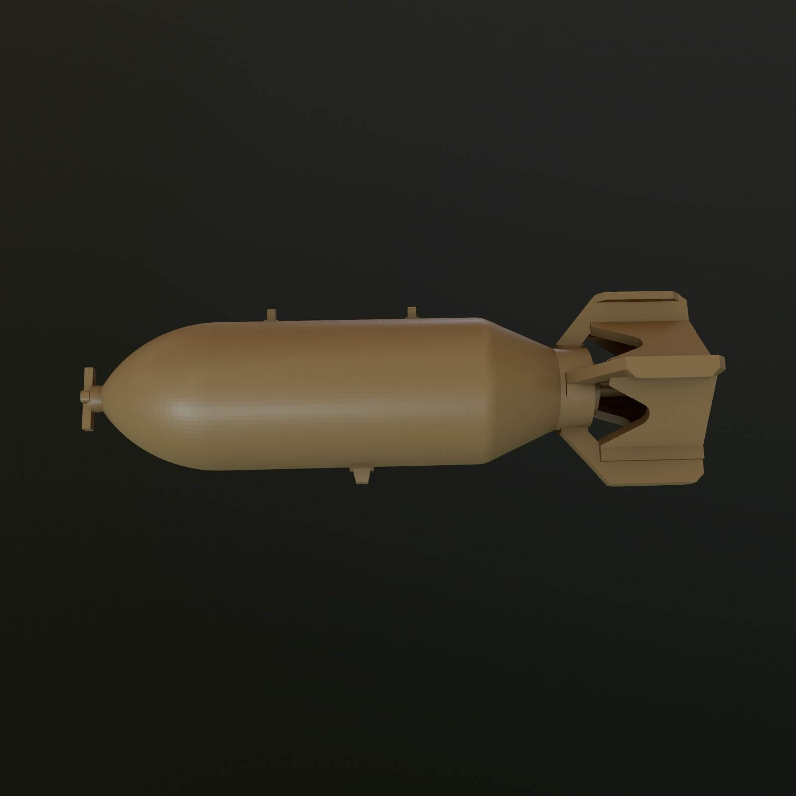 US Bomb AN-M30A1 100lb, AN-M64A1 500lb, AN-M65A1 1000lb (1/72) 3D Model ...