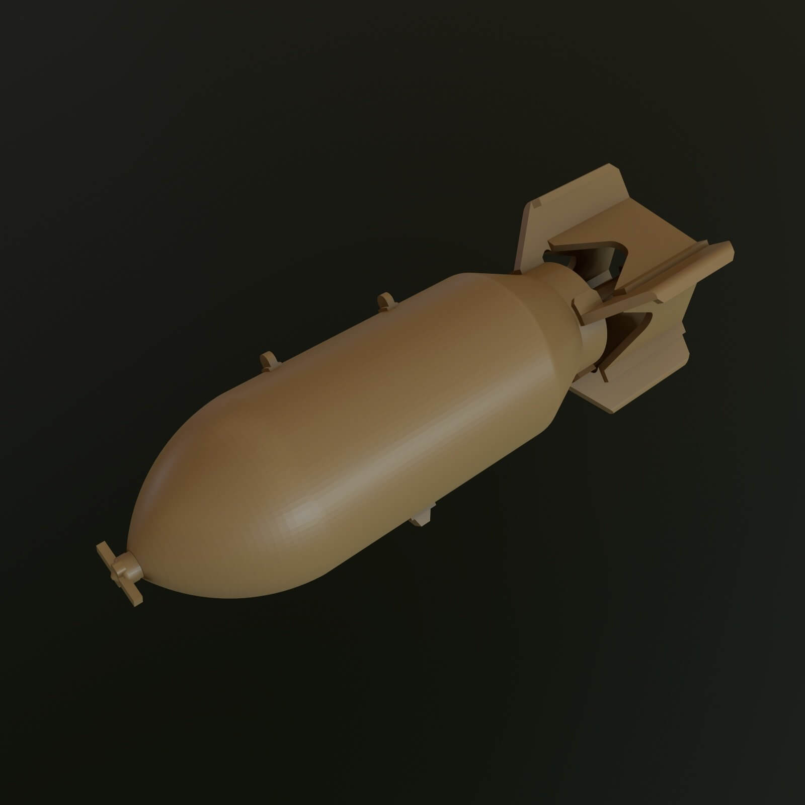 US Bomb AN-M30A1 100lb, AN-M64A1 500lb, AN-M65A1 1000lb (1/72) 3D Model ...