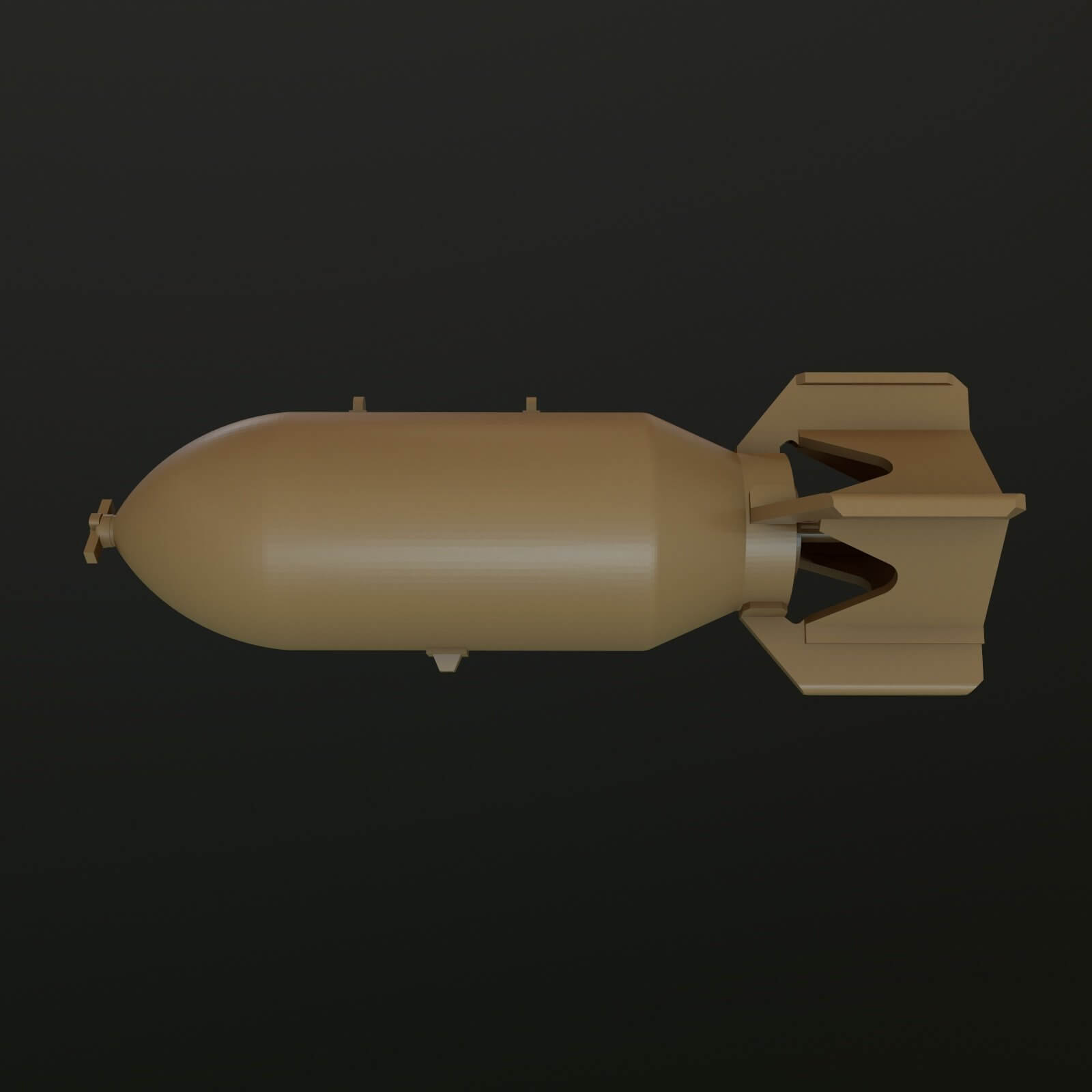US Bomb AN-M30A1 100lb, AN-M64A1 500lb, AN-M65A1 1000lb (1/72) 3D Model ...