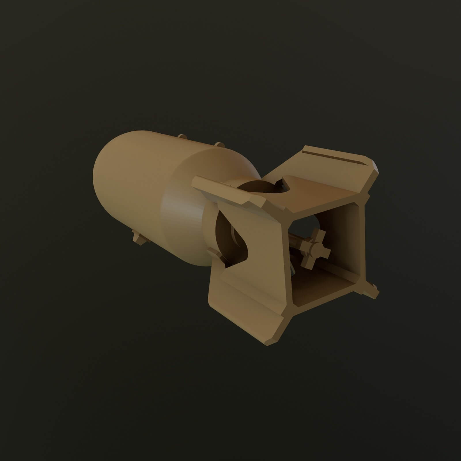 US Bomb AN-M30A1 100lb, AN-M64A1 500lb, AN-M65A1 1000lb (1/72) 3D Model ...