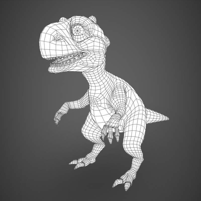 Baby Dinosaur - 3D Model by 3dseller