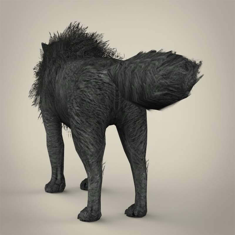 Black Wolf - 3D Model by 3dseller