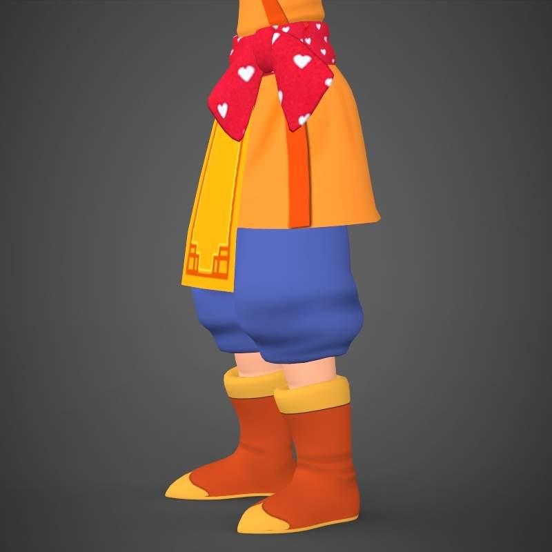 Cartoon Girl Babli - 3D Model by 3dseller