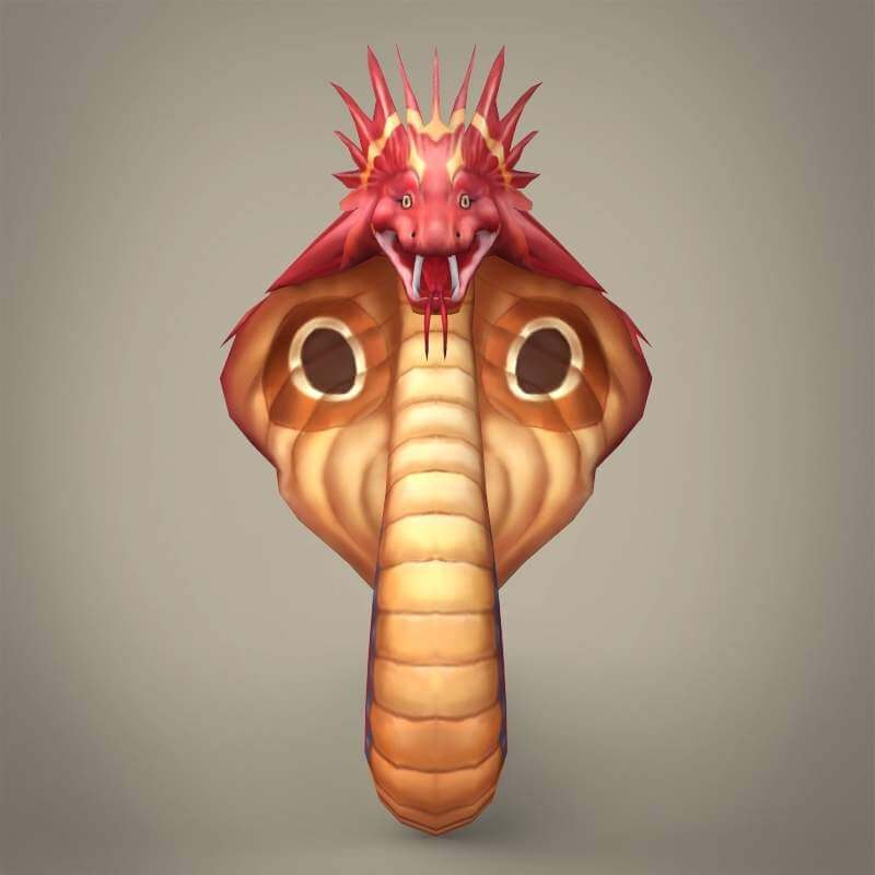 Fantasy Cobra - 3D Model by 3dseller