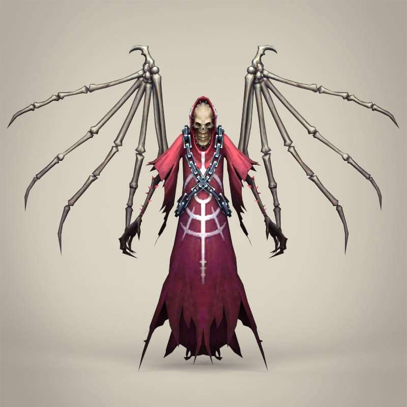 Fantasy Death Skeleton - 3D Model by 3dseller