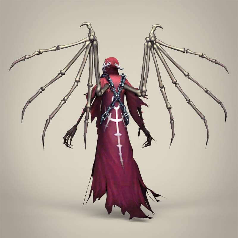 Fantasy Death Skeleton - 3D Model by 3dseller