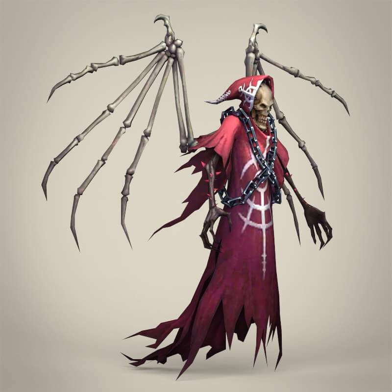 Fantasy Death Skeleton - 3D Model by 3dseller