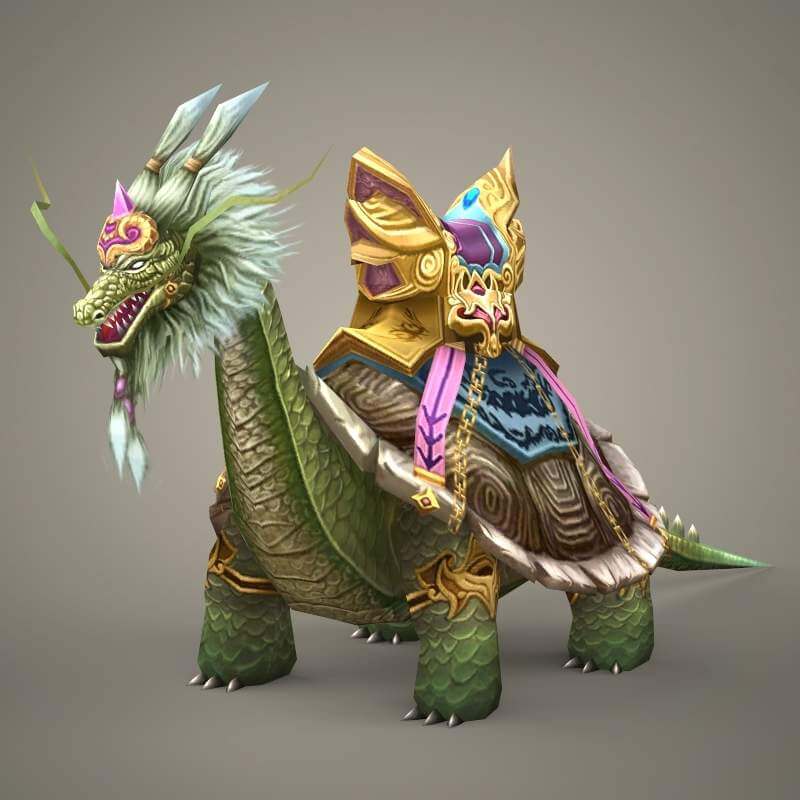 Fantasy Dragon with Saddle - 3D Model by 3dseller