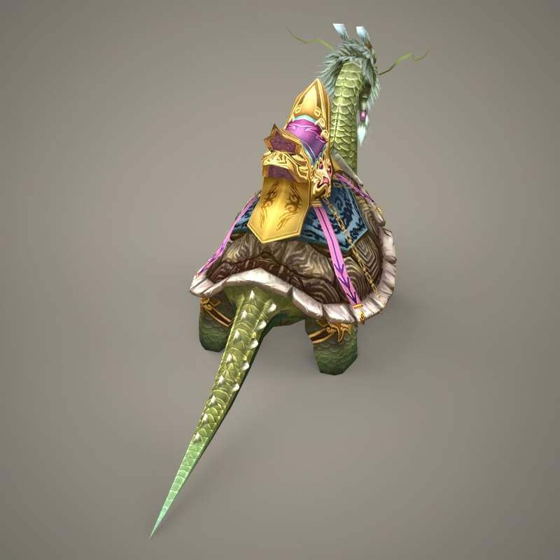 Fantasy Dragon with Saddle - 3D Model by 3dseller