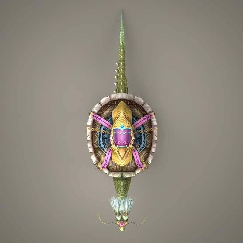 Fantasy Dragon with Saddle - 3D Model by 3dseller