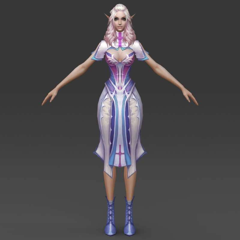 Fantasy Female Character - 3D Model by 3dseller
