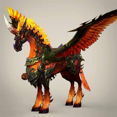 Fantasy Flying Knight Horse - 3D Model by 3dseller