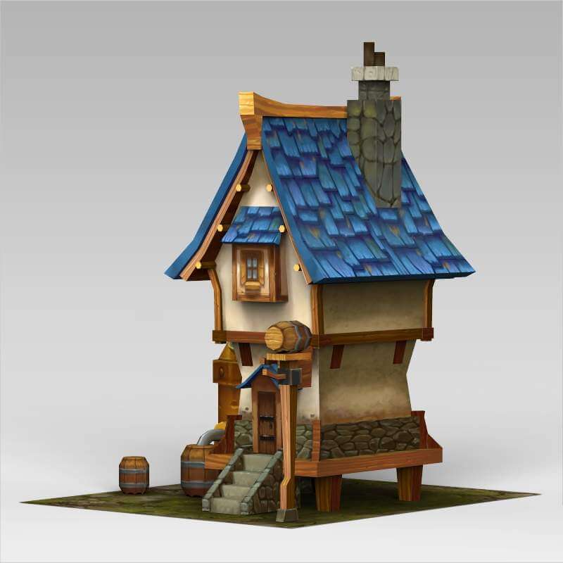 Fantasy Home - 3D Model by 3dseller