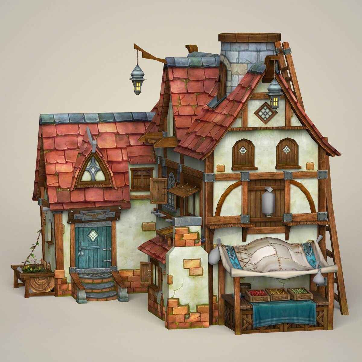 Fantasy House - 3D Model by 3dseller