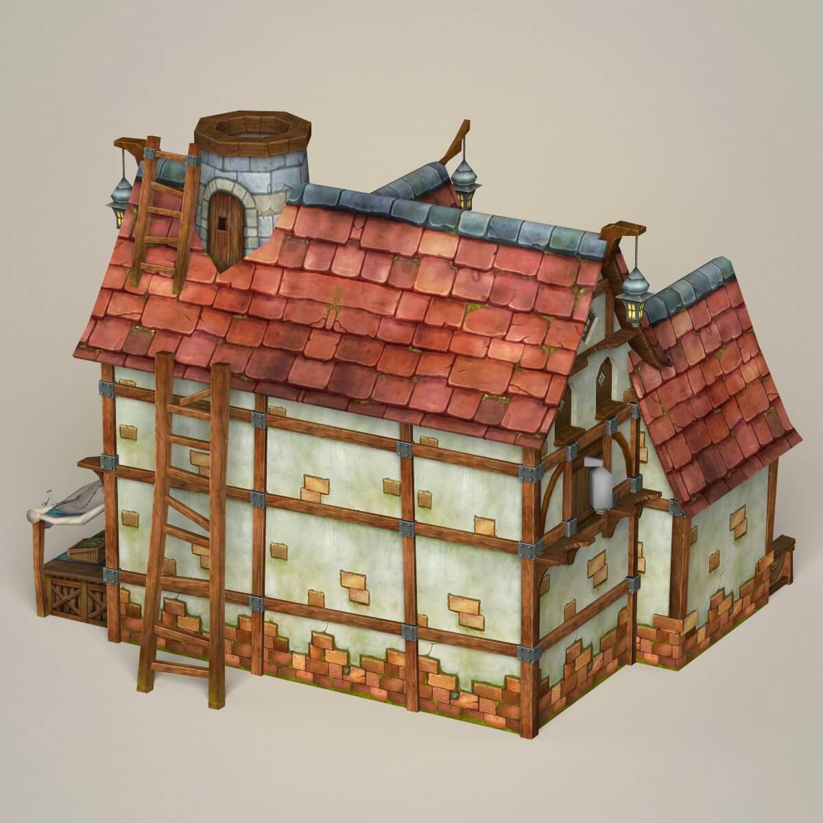 Fantasy House - 3D Model by 3dseller