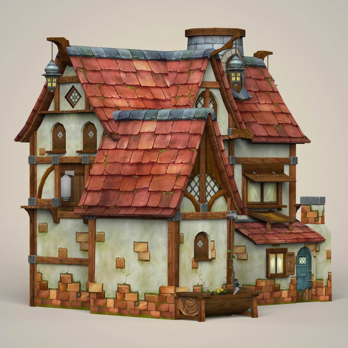 Fantasy House - 3D Model by 3dseller