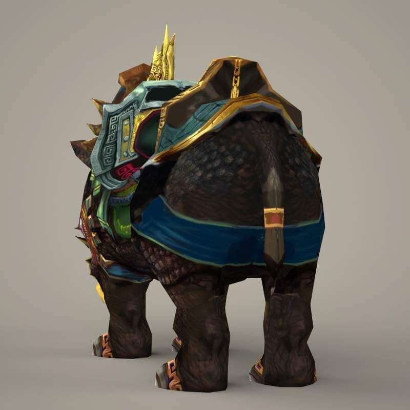 Fantasy King Rhino - 3D Model by 3dseller