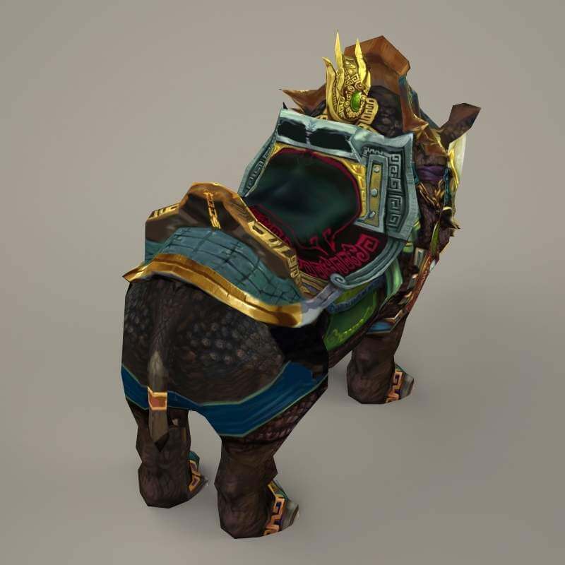 Fantasy King Rhino - 3D Model by 3dseller