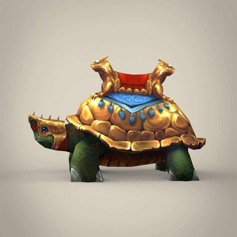 Fantasy King Tortoise - 3D Model by 3dseller