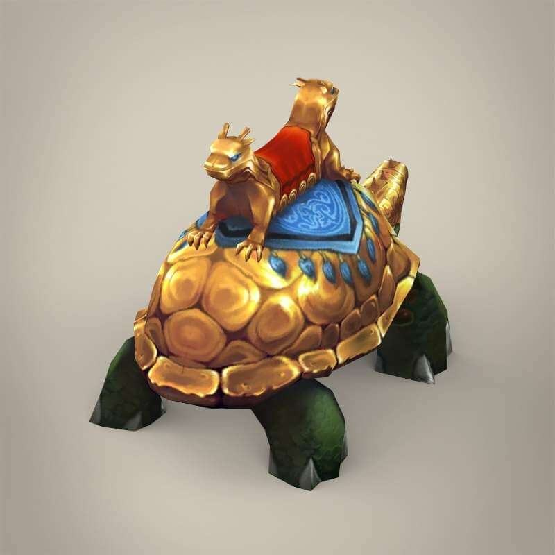 Fantasy King Tortoise - 3D Model by 3dseller