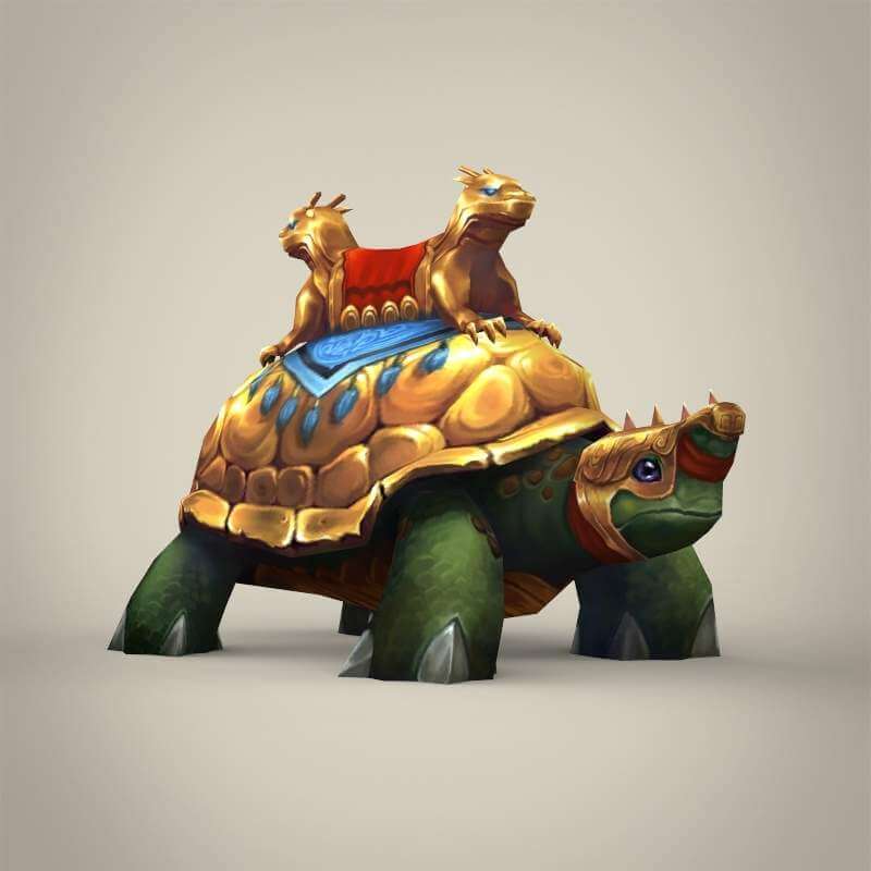 Fantasy King Tortoise - 3D Model by 3dseller