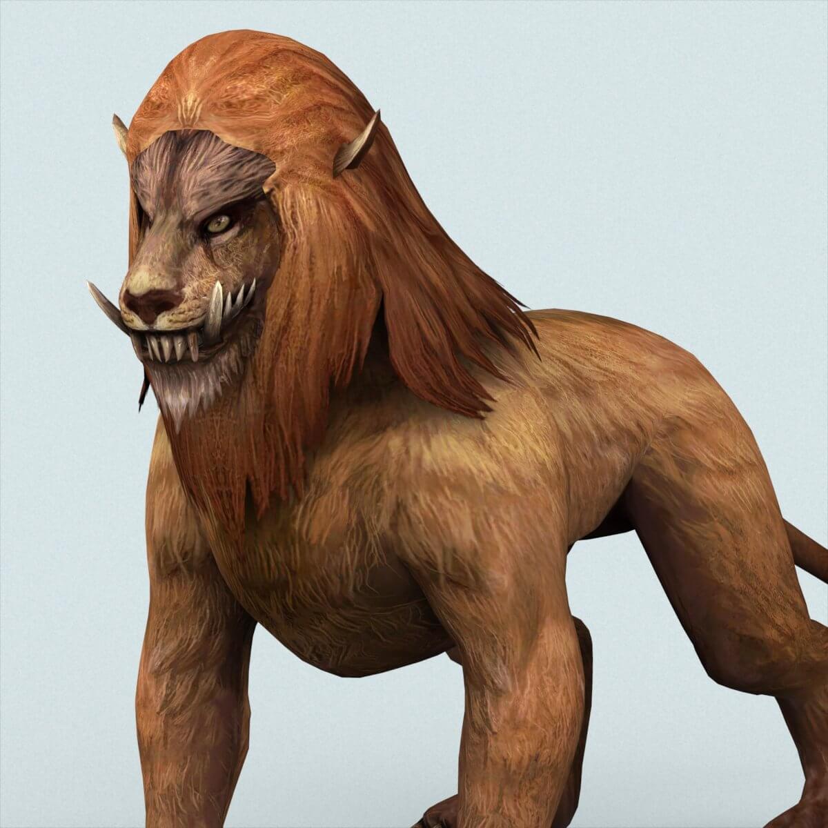 Fantasy Lion - 3D Model by 3dseller