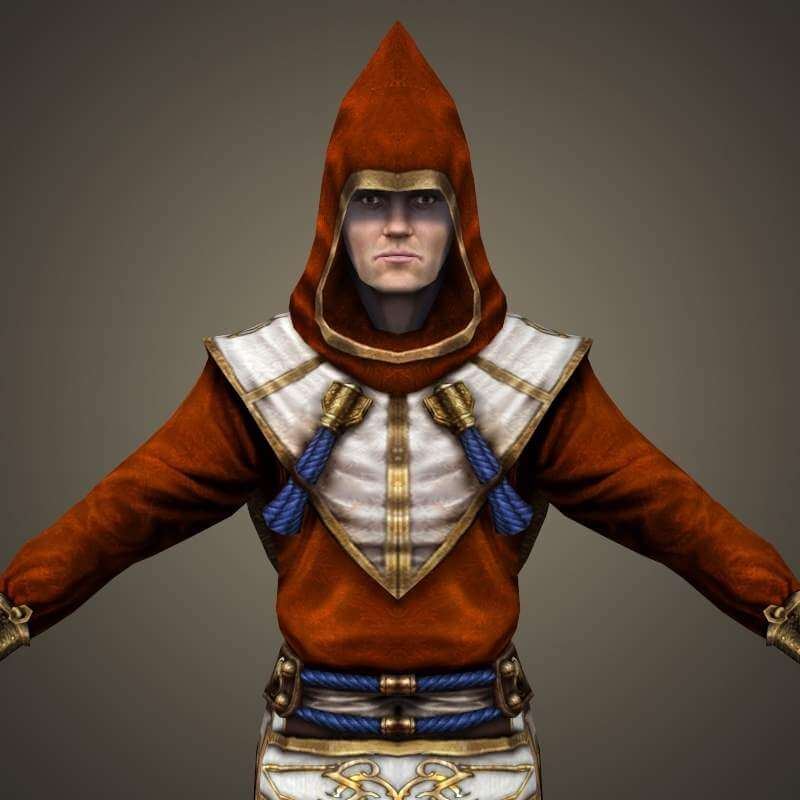 Fantasy Magician Character - 3D Model by 3dseller