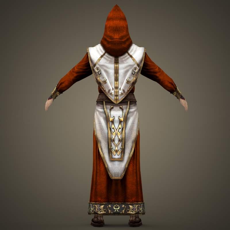 Fantasy Magician Character - 3D Model by 3dseller