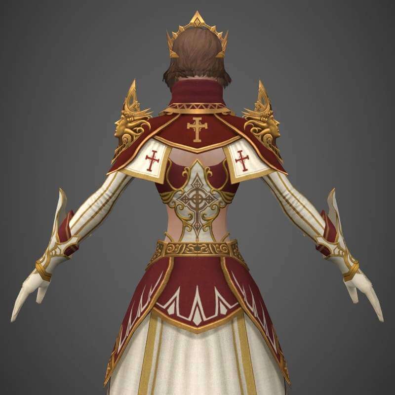 Fantasy Medieval Queen - 3D Model by 3dseller
