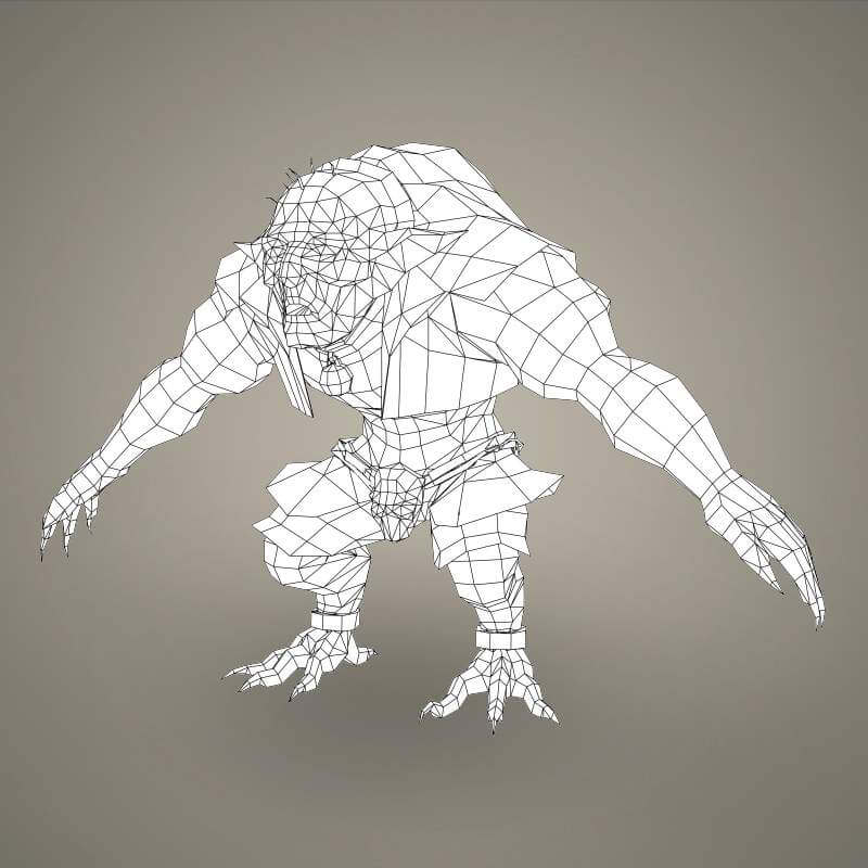 Fantasy Monster Character - 3D Model by 3dseller