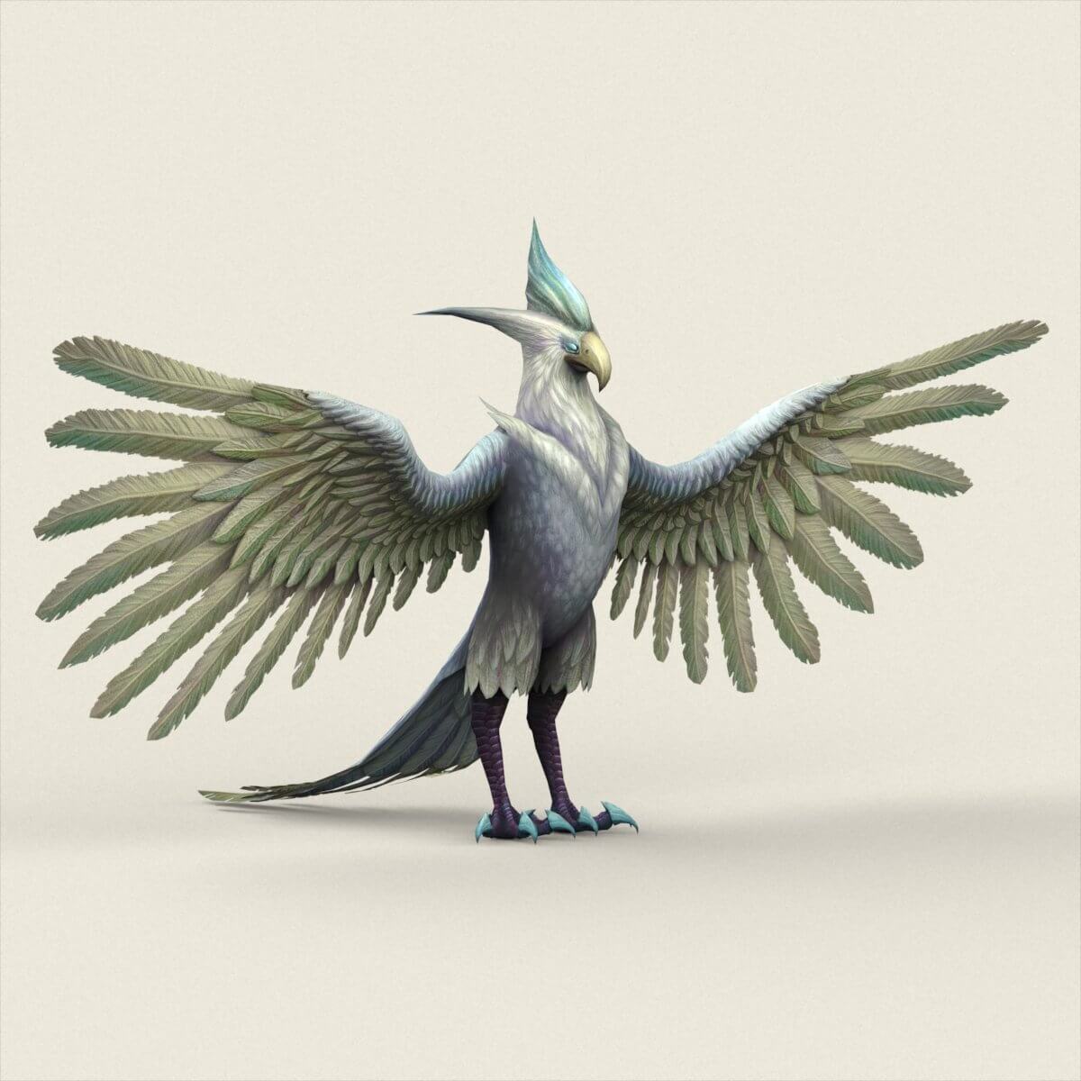 Fantasy Monster Eagle - 3D Model by 3dseller